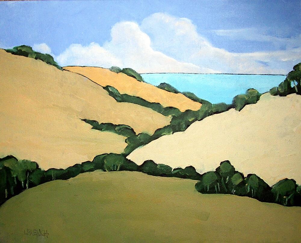"MALIBU HILLS 16x20 Lynne French Cal..." by lynne french
