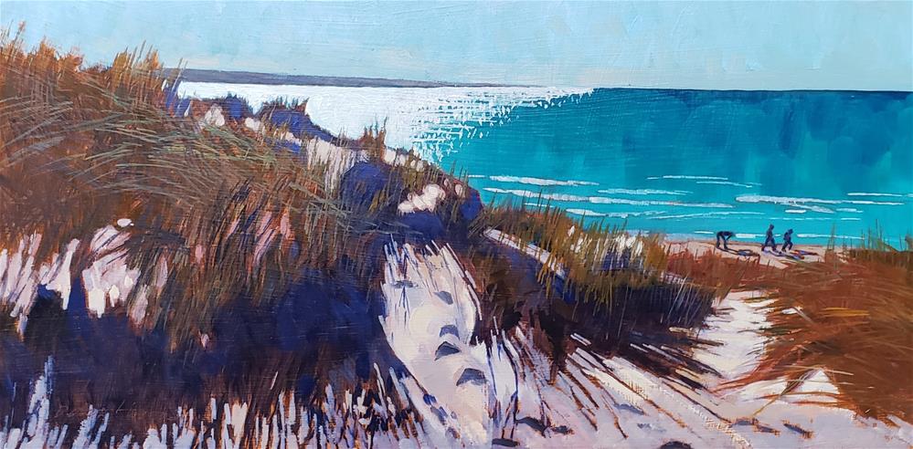 "Searching for Beach Treasures " by Debra Howard