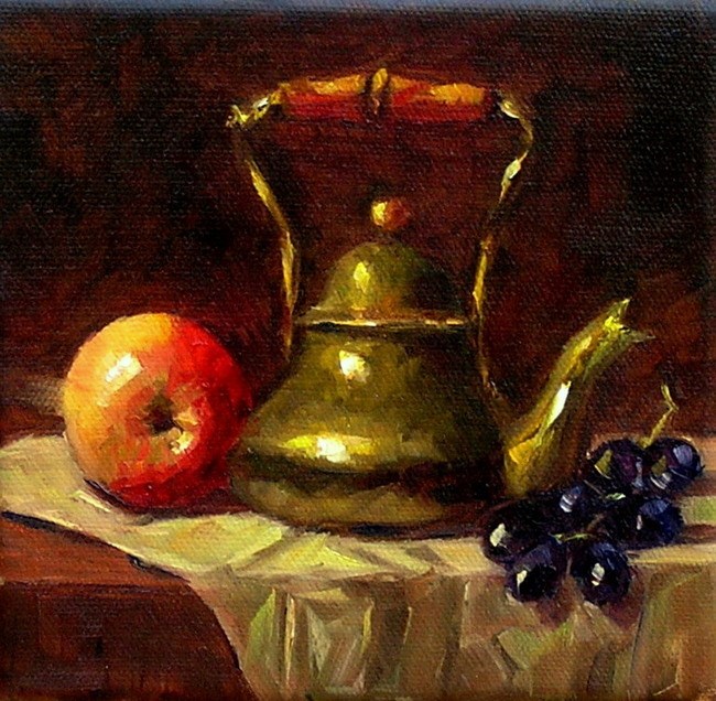 "Still Life with a Brass Kettle" by Irina Beskina
