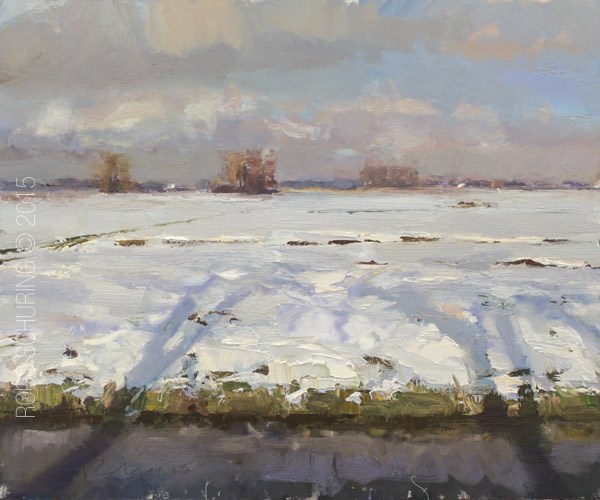 "Bigger pleinair – Snow Painting" by Roos Schuring