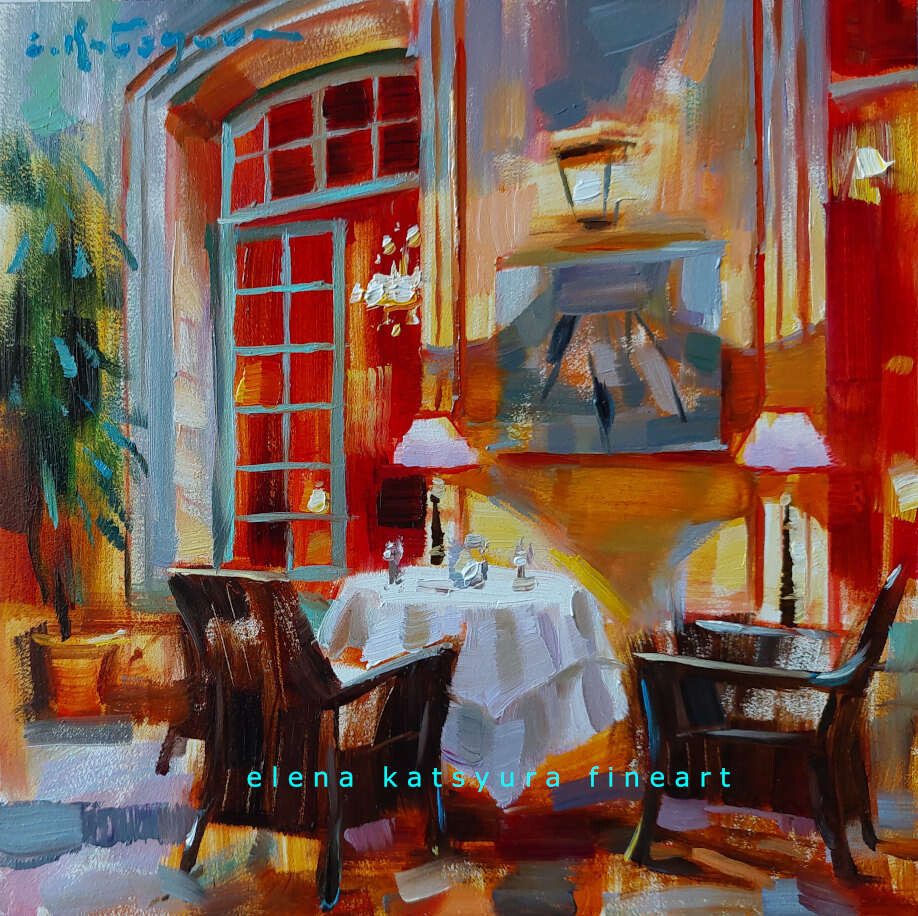 "Dinner Table by the Window" by Elena Katsyura