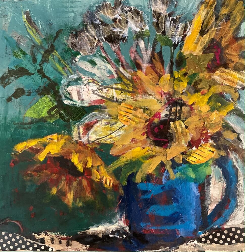 "Sunshine in a Blue Jug" by Anna Edwards