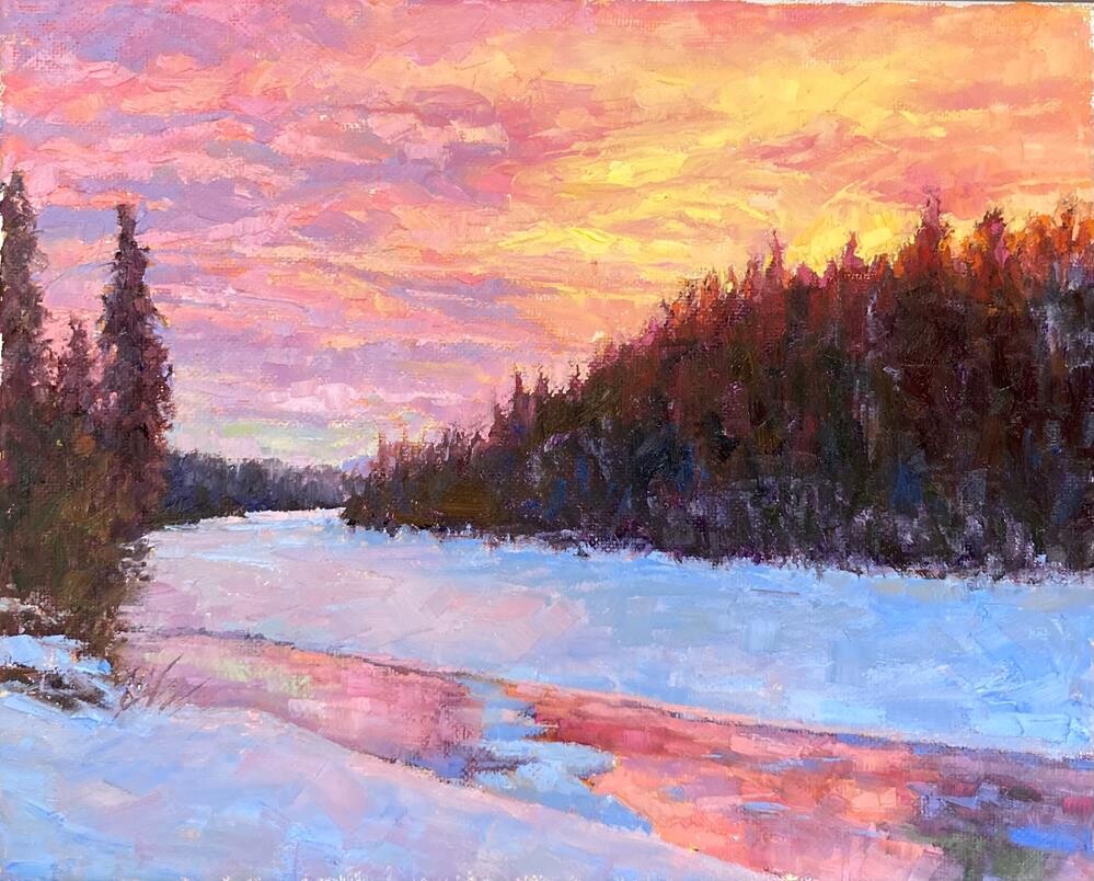 "Winter on the Chena" by April Knox