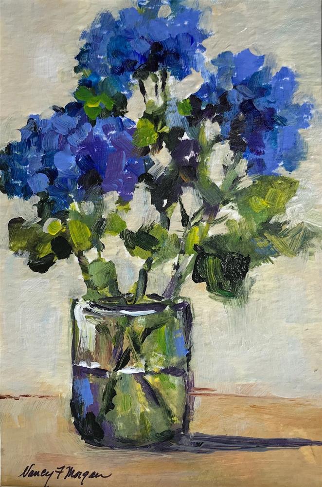 "July Hydrangeas" by Nancy F. Morgan