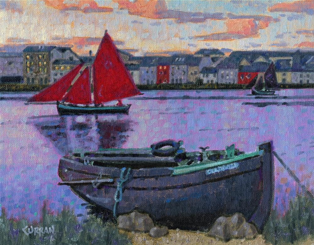 "Galway Harbour sailboats, Ireland" by Donald Curran