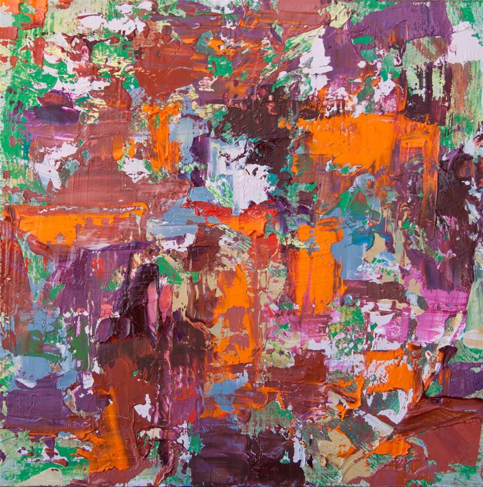 "Orange, Cordovan, Green" by Cynthia Mahlberg