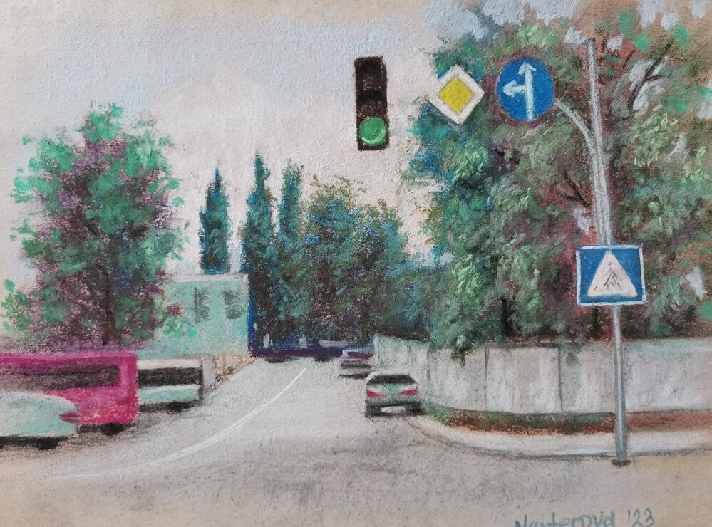 "Electricians street. Kyiv." by Elena Nesterova