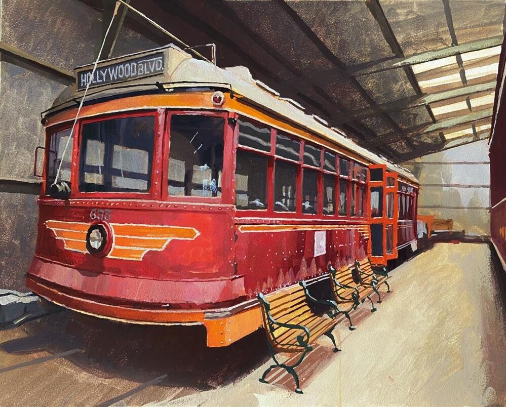 "Hollywood Red Car #655" by Danny Folkman