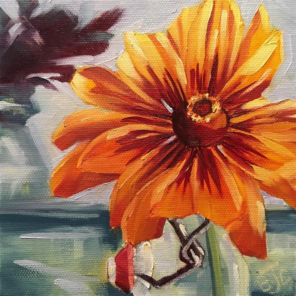 "Chocolate Orange Flower" by Bobbie Cook