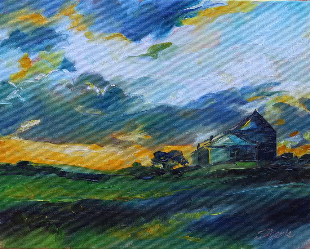 "Silos in Westphalia at Sunset" by Susan Sterle