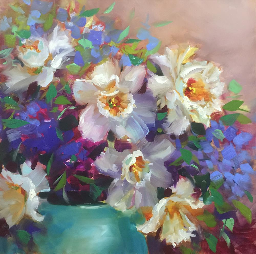 "Summer Daffodils and a Colorful New..." by Nancy Medina