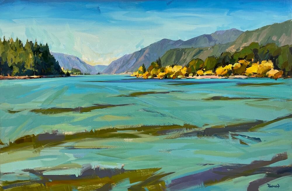 "Columbia Gorge Turquoise Waters" by Cathleen Rehfeld