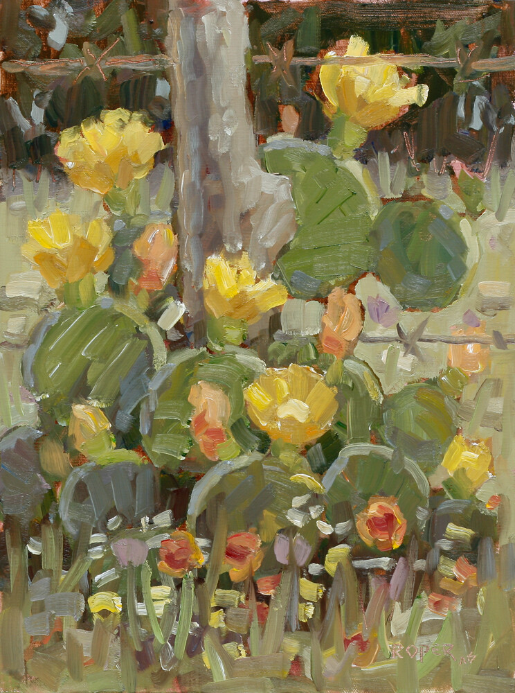 "Fenceline Prickly Pears" by Stuart Roper