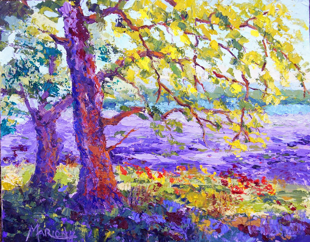 "Sunlit Tree" by Marion Hedger