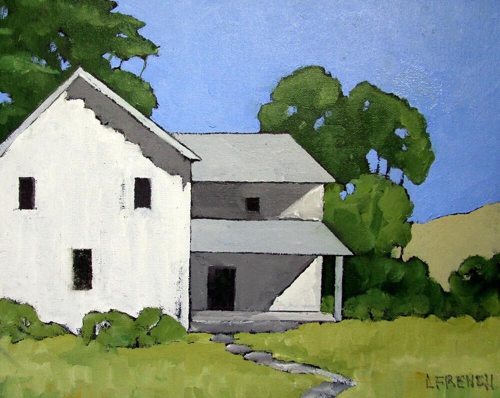 "SALINAS FARMHOUSE Lynne French 11x1..." by lynne french