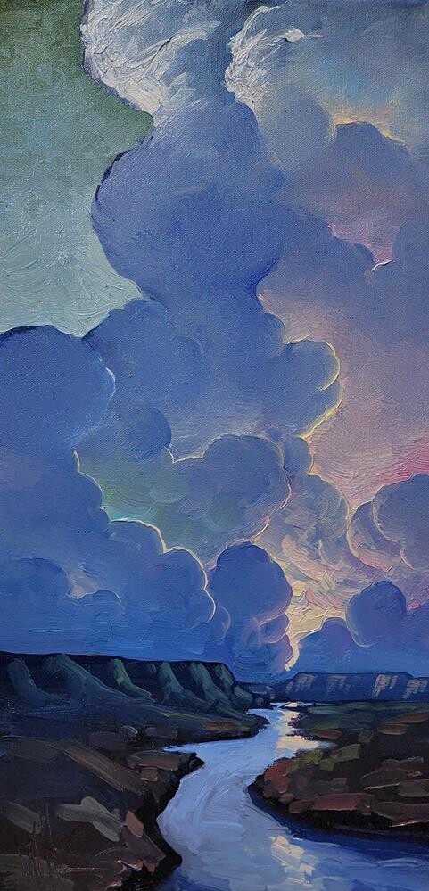 "Las Alturas 24x12 🌎🌏🌙🌟⛈️" by william hawkins