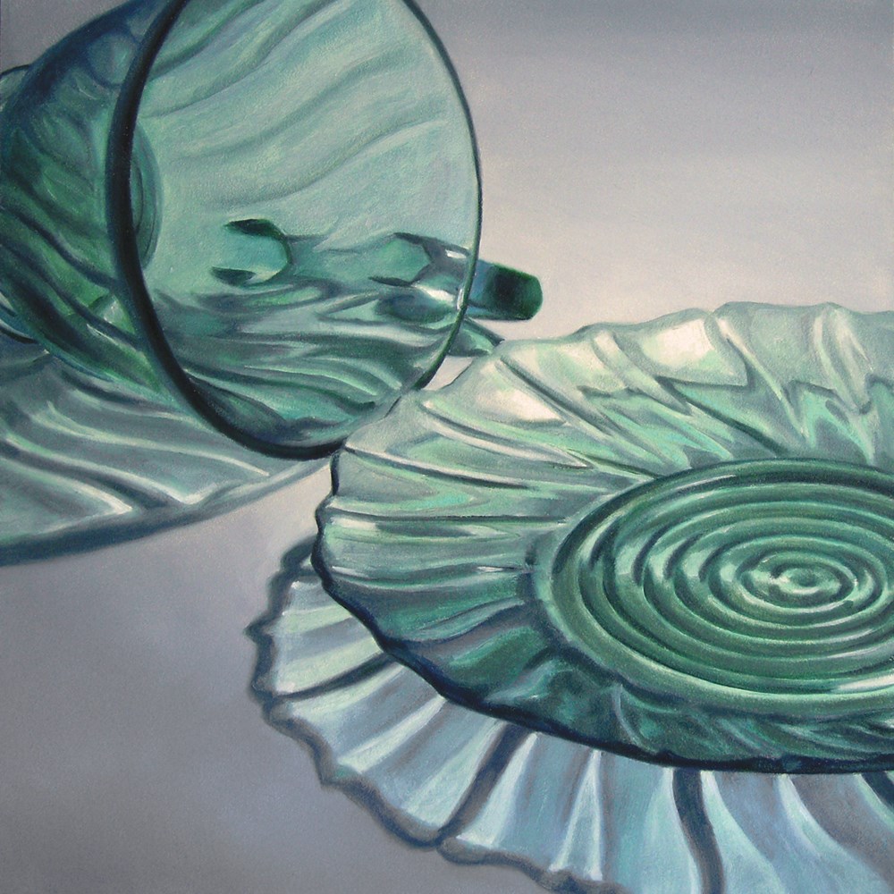 "Glass Cup And Saucer" by Nance Danforth