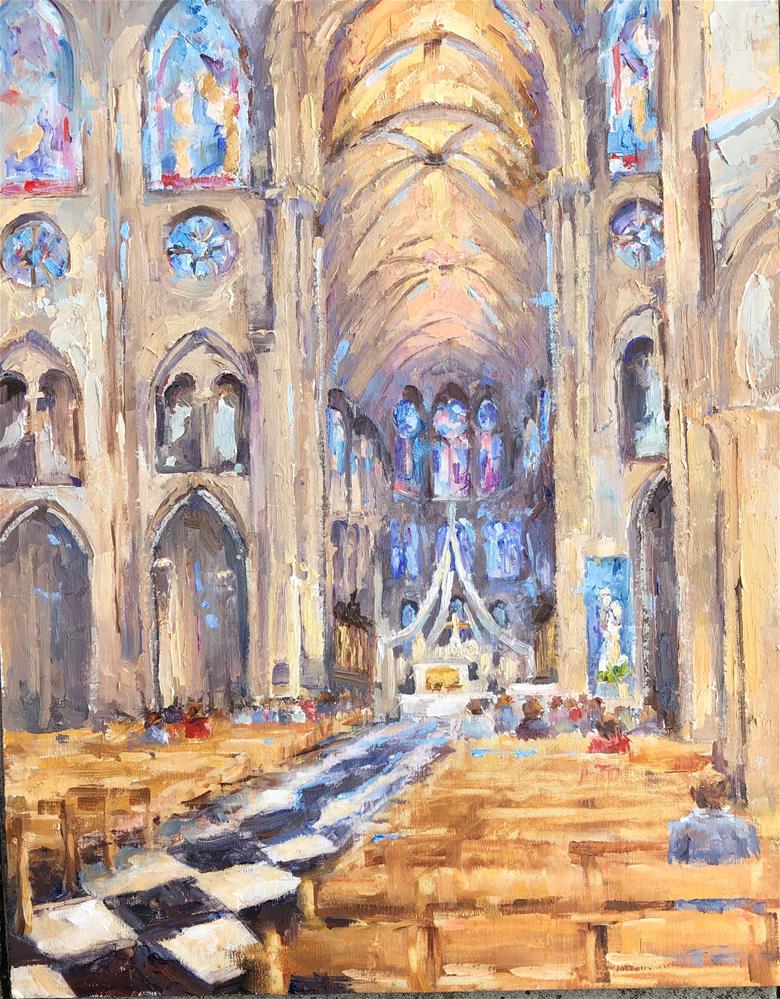 "Mass at Notre Dame" by Teresa Townsend Hargis