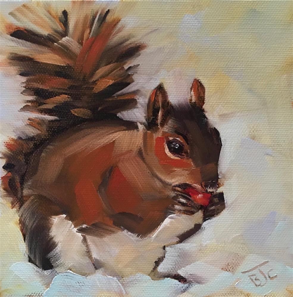 "Squirrel with Cranberry" by Bobbie Cook