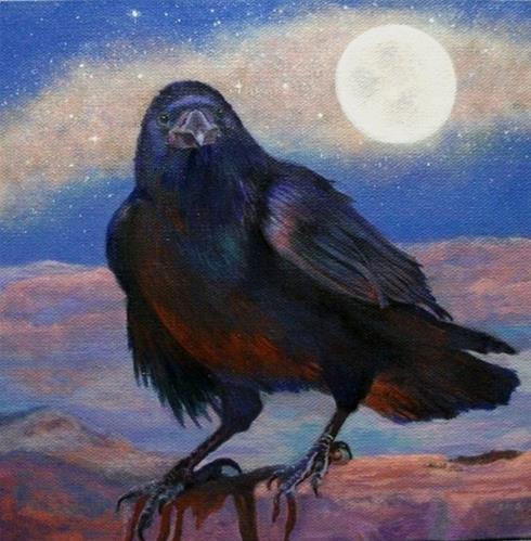 "The Raven, the Moon, and the Milky ..." by Sherry Bevins