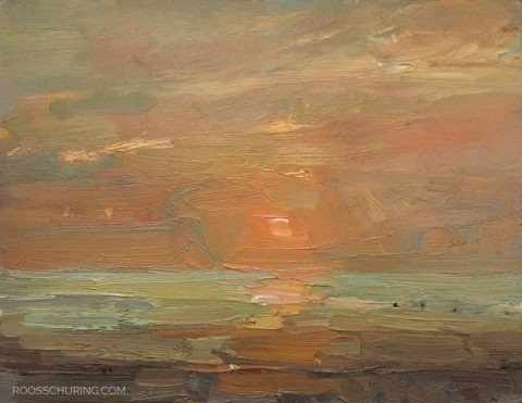 "Seascape Evening Sun Beach" by Roos Schuring