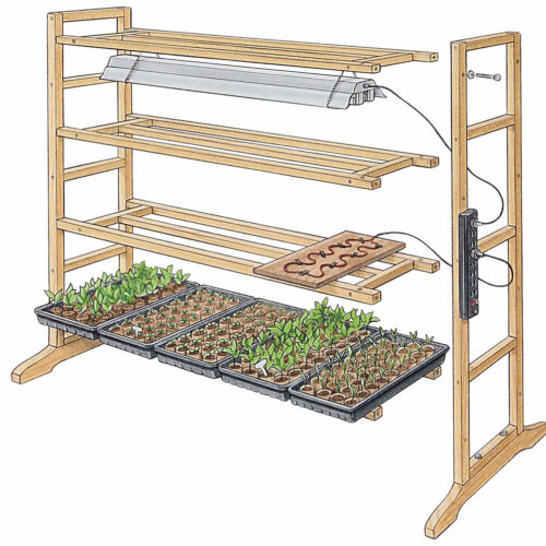 Nurture Seedlings on a Tiered Growing Stand - Fine Gardening