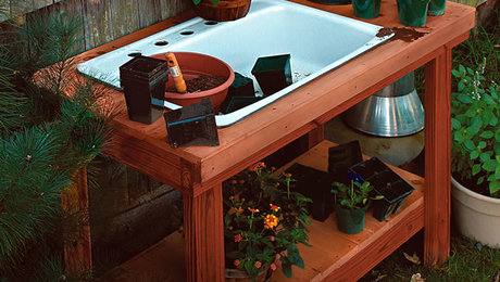 A Potting Table with a Twist - Fine Gardening