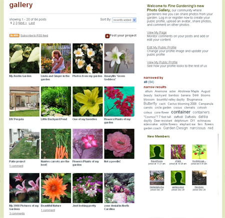 How to post photos in the gallery - Fine Gardening
