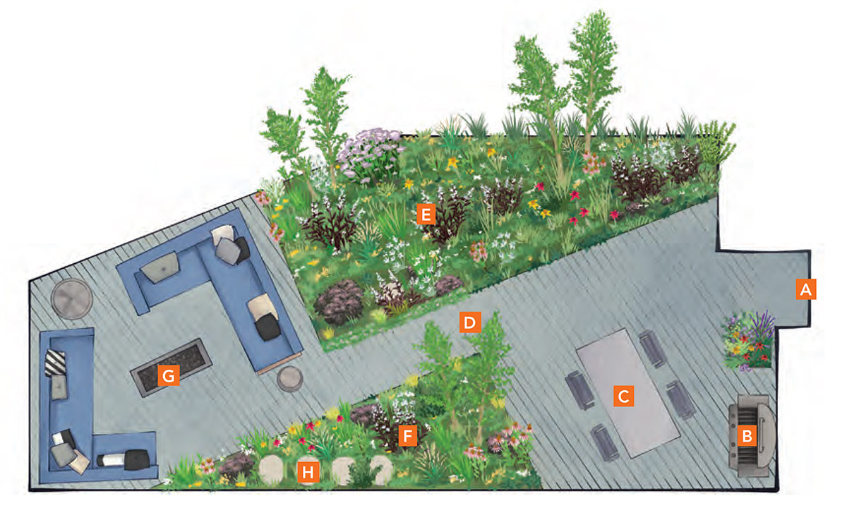 An Urban Rooftop Garden for Pollinators - Fine Gardening