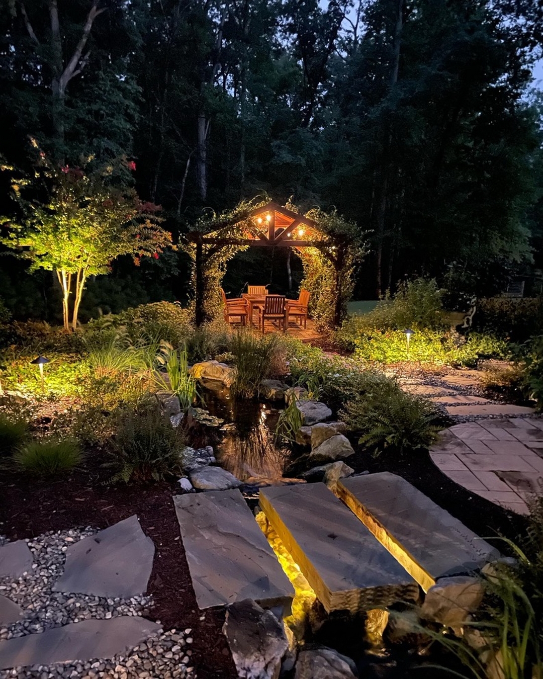 The Garden at Night - Fine Gardening