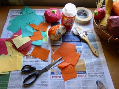 Making Paper Vegetables for Thanksgiving - FineGardening