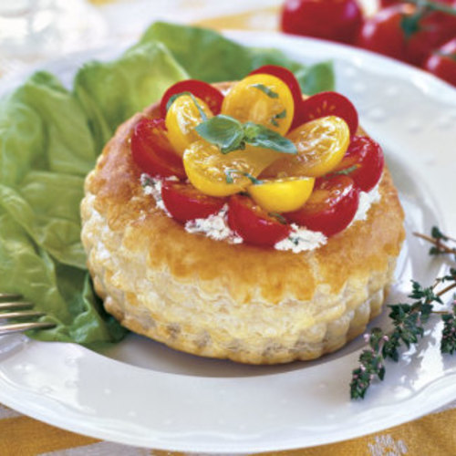 Herbed Goat Cheese Tartlets with Currant Tomatoes - Fine Gardening