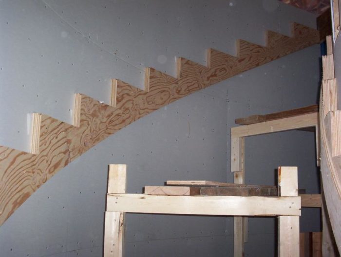 curved stair stringers - Fine Homebuilding