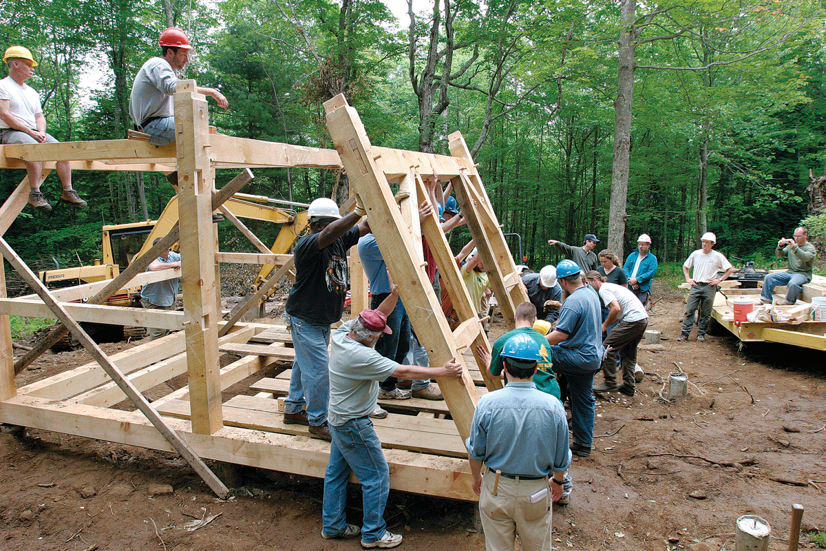 Raising a 12x16 Timber Frame - Fine Homebuilding