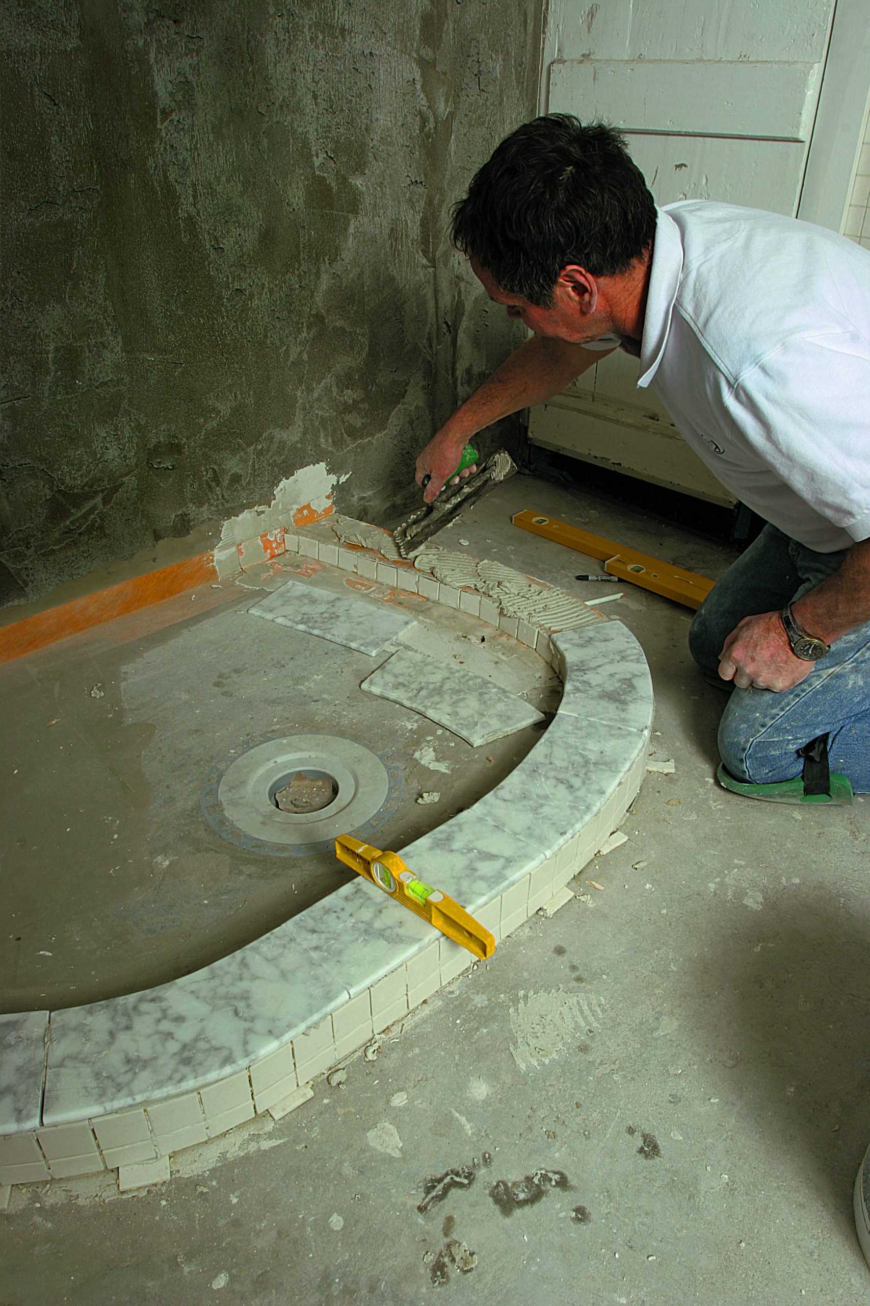 Glass-Block Shower on a Curve - Fine Homebuilding