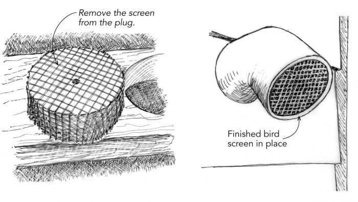Homemade Bird Screen - Fine Homebuilding
