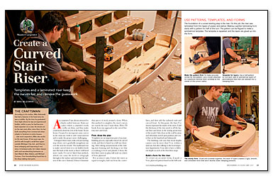 Master Carpenter: How to Build a Curved Step - Fine Homebuilding