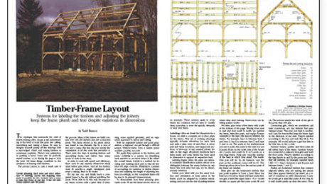 Timber-Frame Layout - Fine Homebuilding