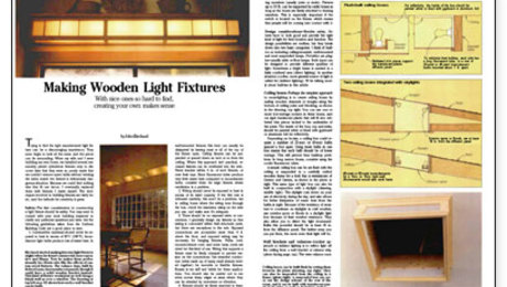 Making Wooden Light Fixtures - Fine Homebuilding