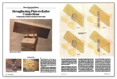 Strengthening Plate-to-Rafter Connections - Fine Homebuilding