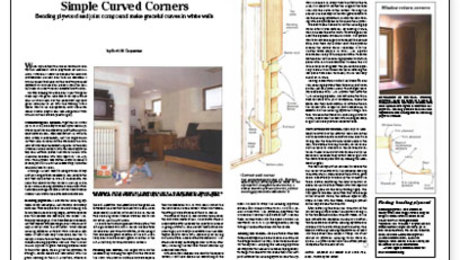 Simple Curved Corners - Fine Homebuilding