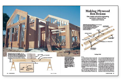 Making Plywood Box Beams - Fine Homebuilding