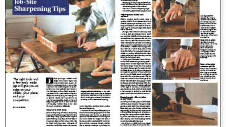Job-Site Sharpening Tips - Fine Homebuilding