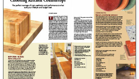 Choosing Kitchen Countertops - Fine Homebuilding