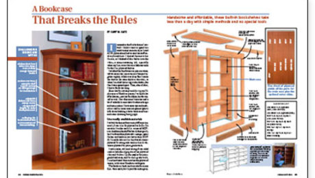 A Bookcase That Breaks the Rules - Fine Homebuilding