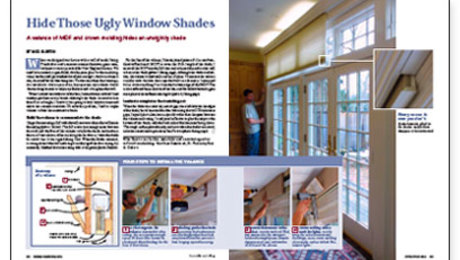 Hide Those Ugly Window Shades - Fine Homebuilding
