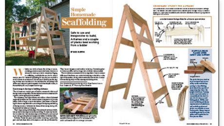 Simple Homemade Scaffolding - Fine Homebuilding