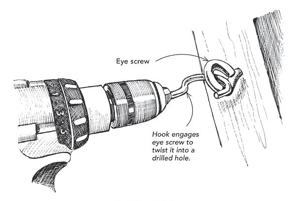 A Better Way to Install Eye Screws - Fine Homebuilding