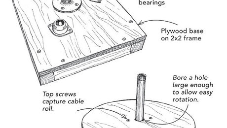 Electrical-cable spool - Fine Homebuilding