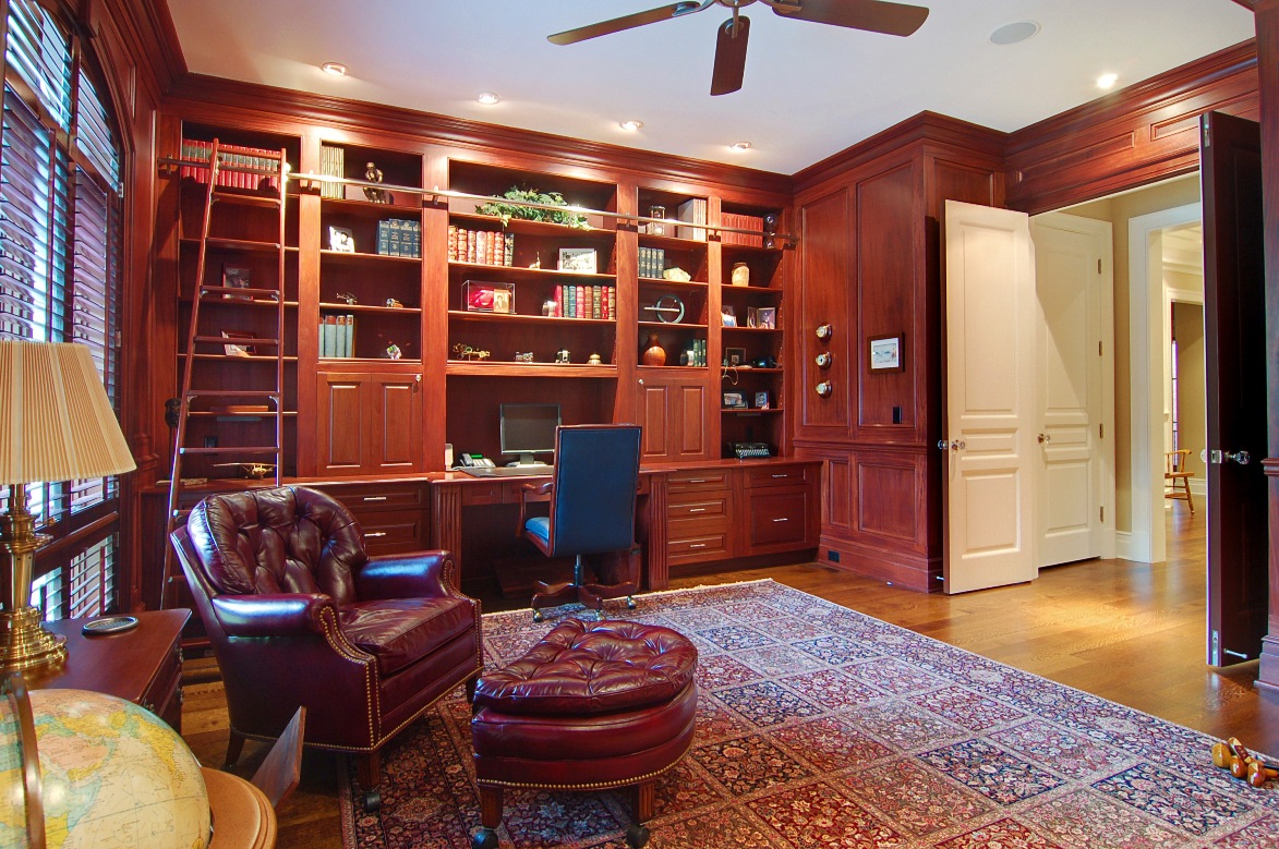 Mahogany Library - Fine Homebuilding
